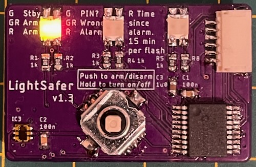 LightSafer - Hotel Safe Alarm - User Guide